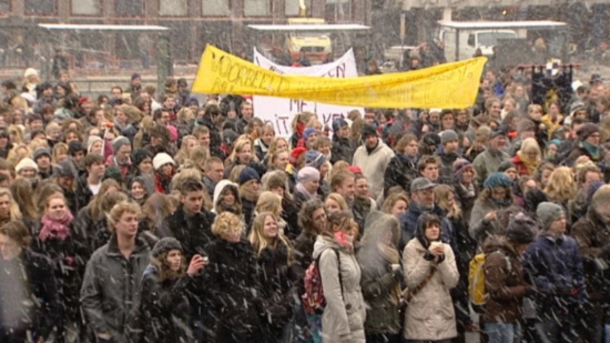 Studenten protesteren