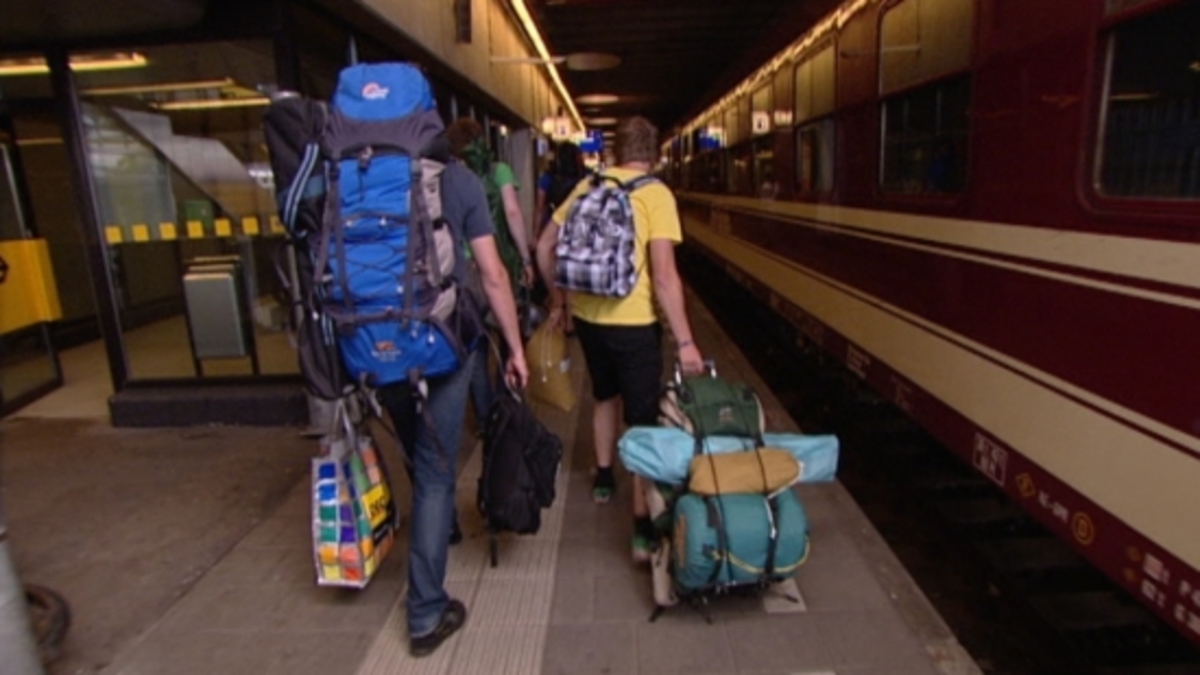 Met de trein naar Sziget