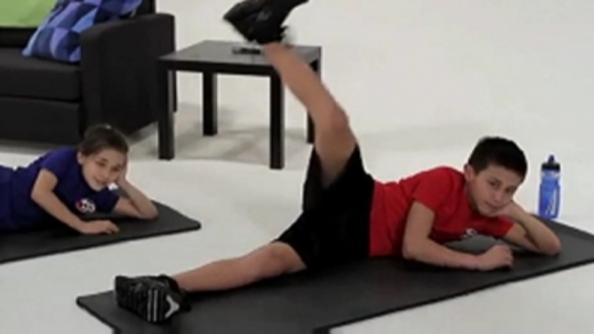 CJ (10) maakt fitness dvd's