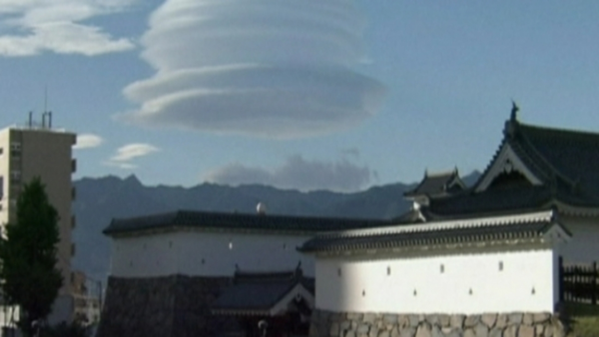 Gekke wolk in Japan