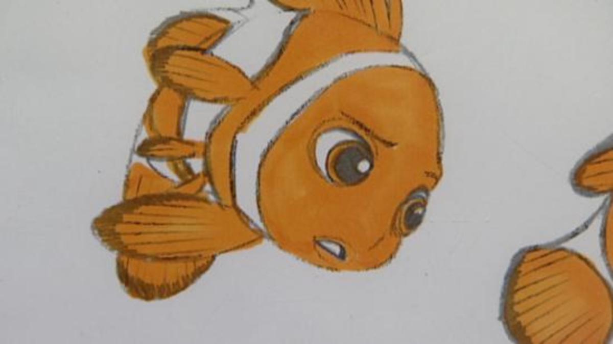 Buzz Lightyear en Nemo in museum