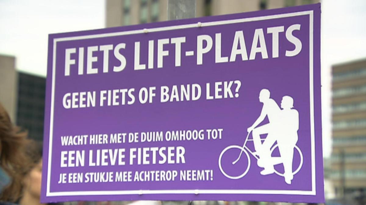Een lift krijgen met de fiets