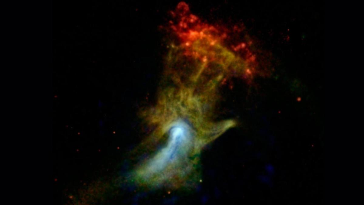 NASA fotografeert 'Hand van God'