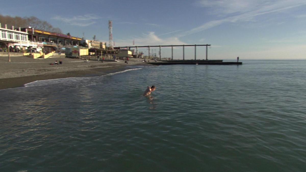 In Sotsji is het lenteachtig warm