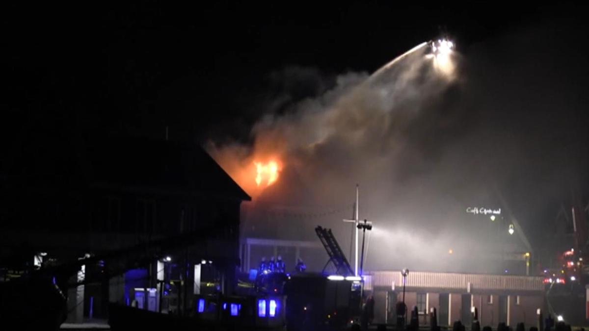Grote brand in Volendam