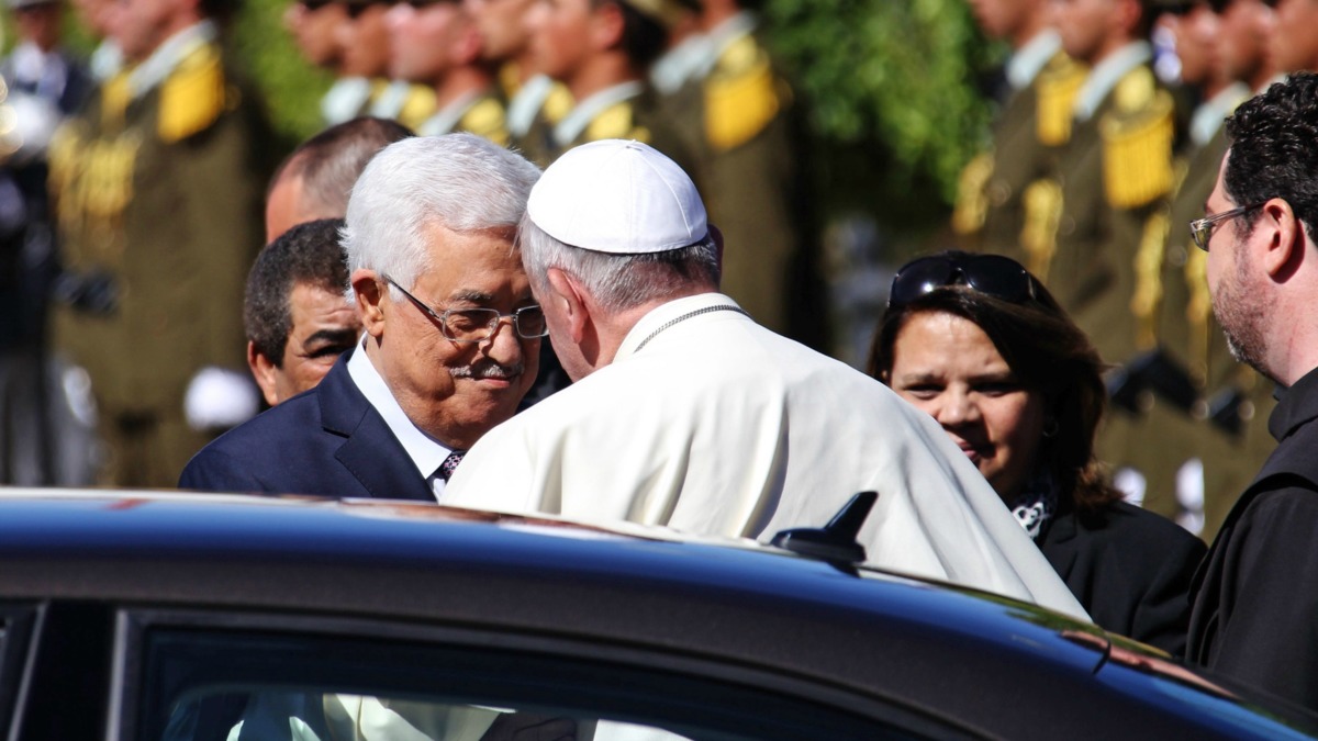 Peres en Abbas naar Vaticaan