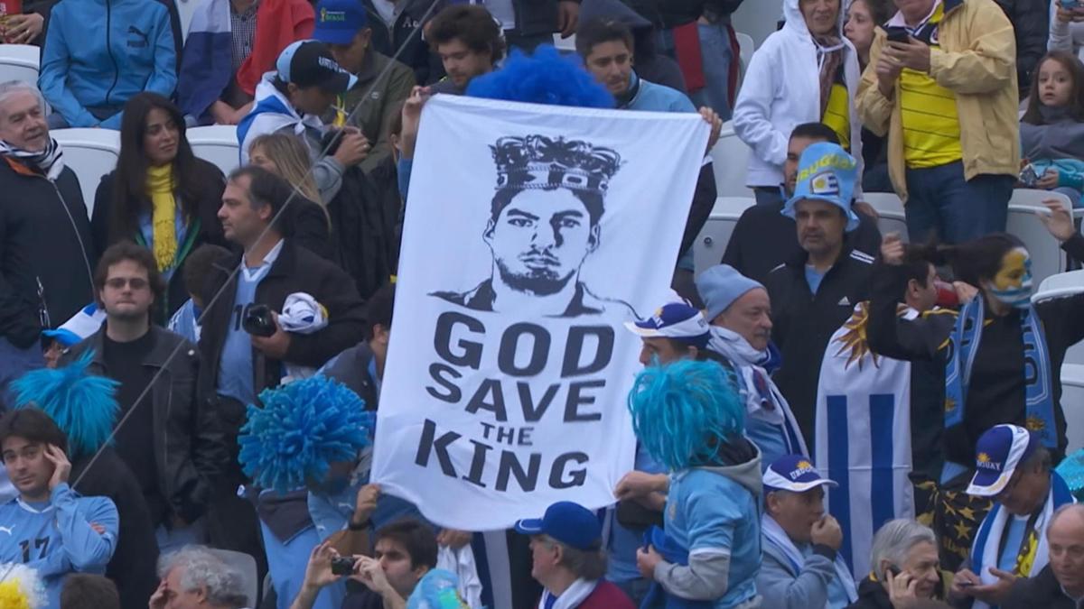 Spandoek voor Suárez: God save the king