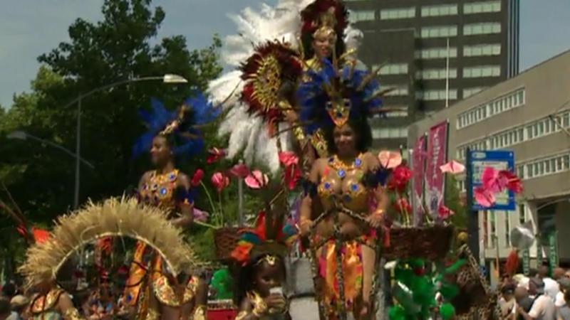Zomers zomercarnaval in Rotterdam