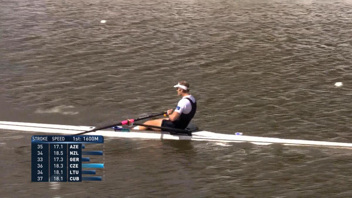 WK roeien: Synek klopt Drysdale in skiff