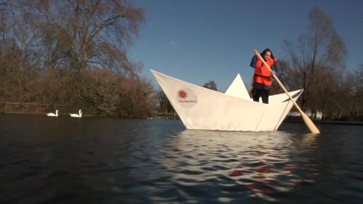 Een bootje van papier