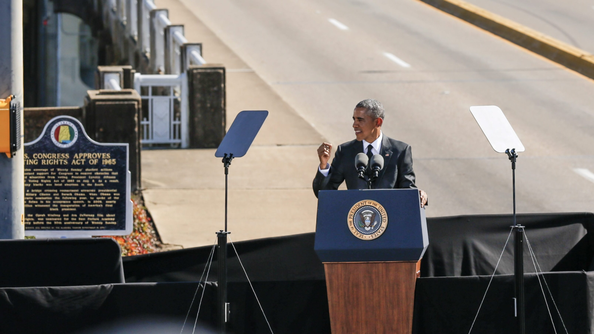 Obama spreekt massa toe bij herdenking in Selma