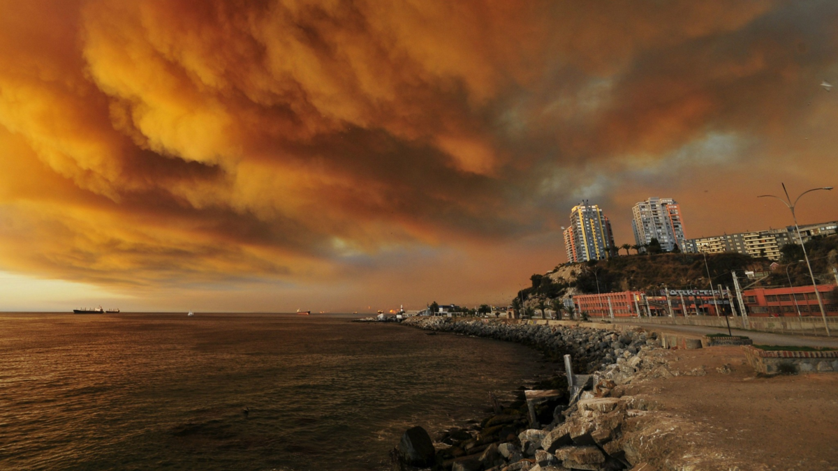 Dode bij bosbrand Chili