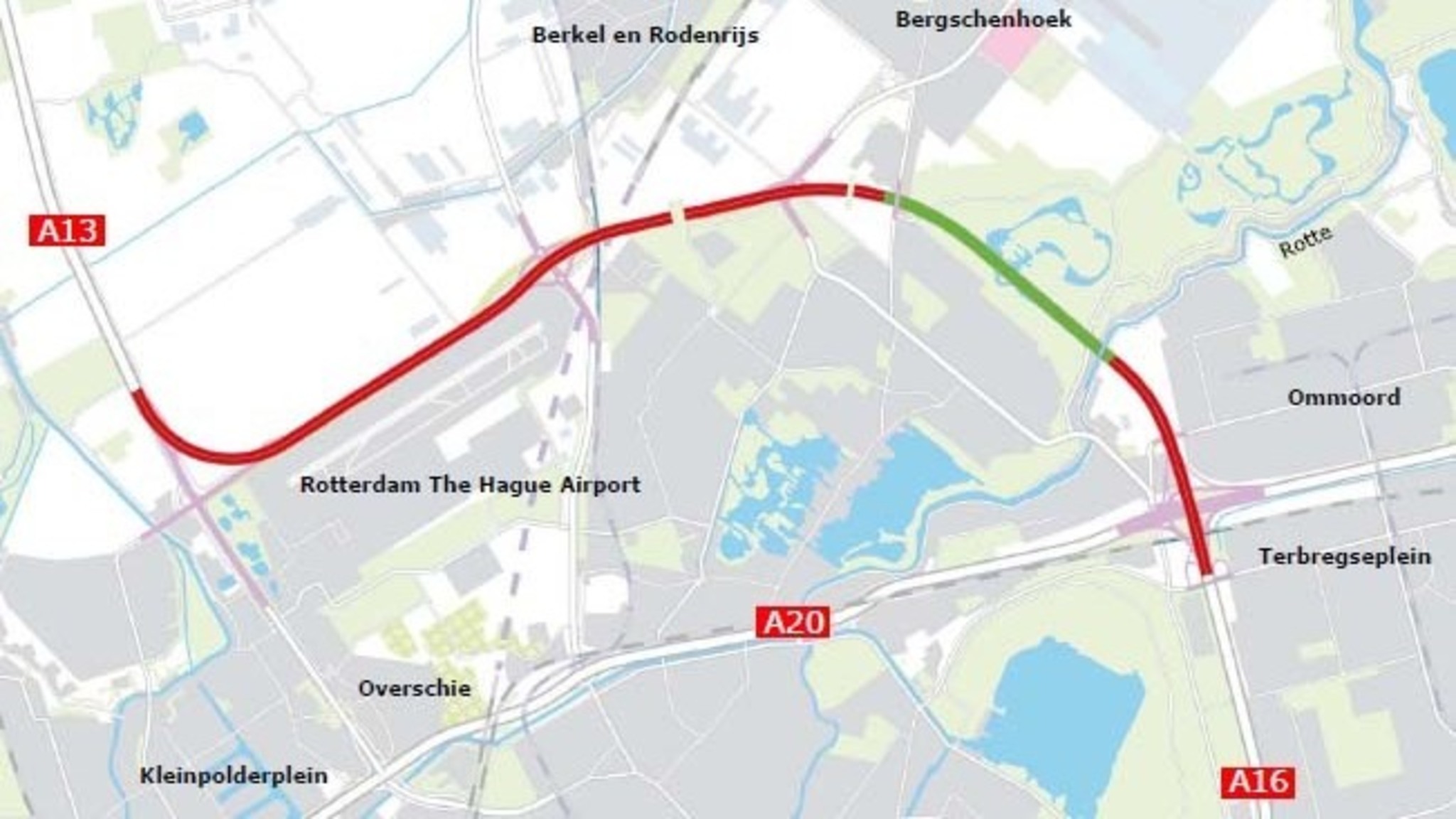 Rotterdamse raad wijst plan A13/A16 af | NOS