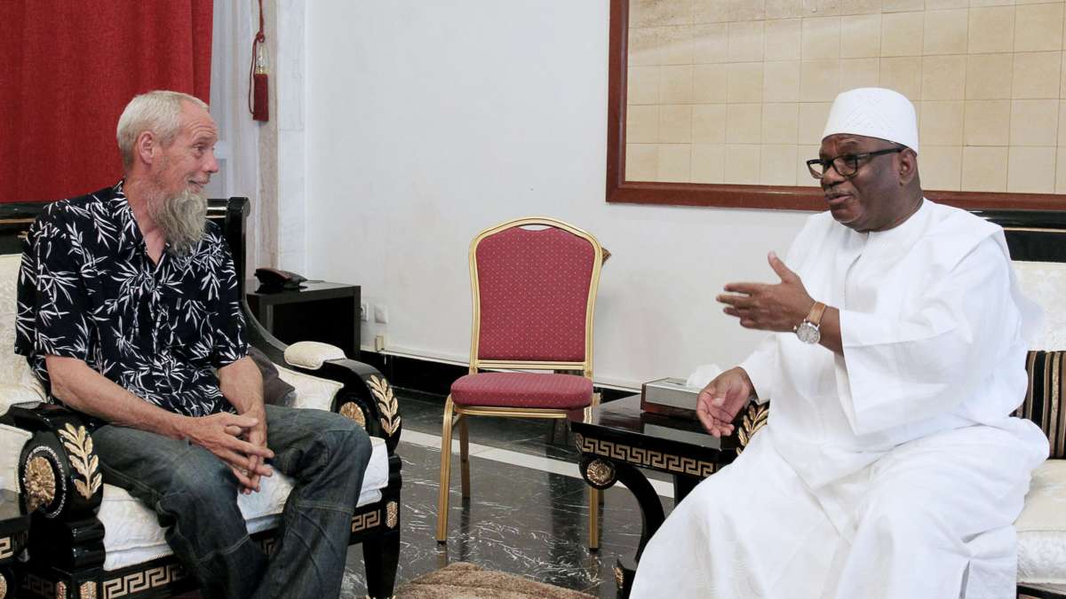 Sjaak Rijke in Bamako bij president van Mali