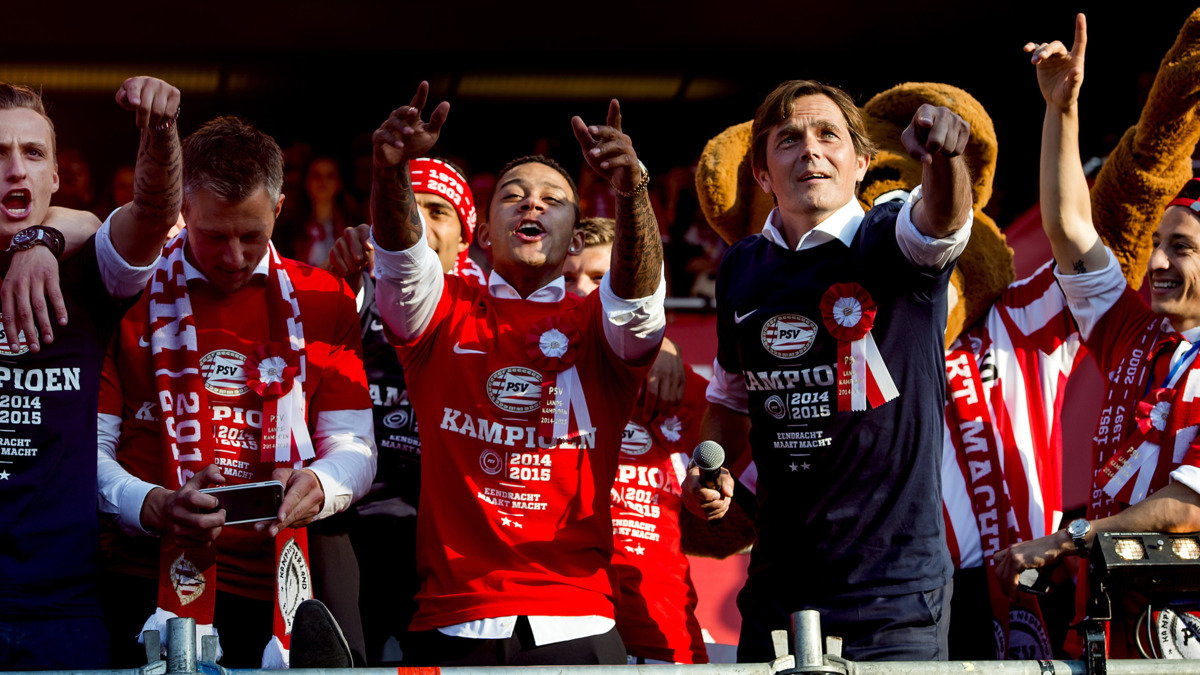 De huldiging van PSV op muziek