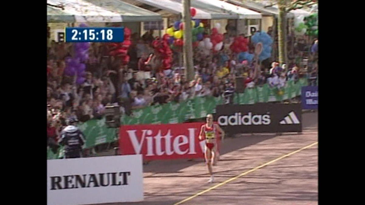 Radcliffe loopt wereldrecord op de marathon
