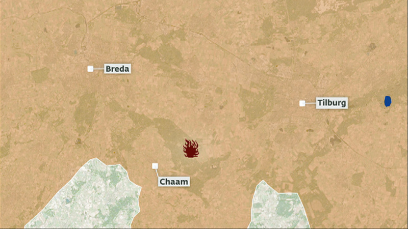 AZC Gilze ontsnapt aan natuurbrand Chaam