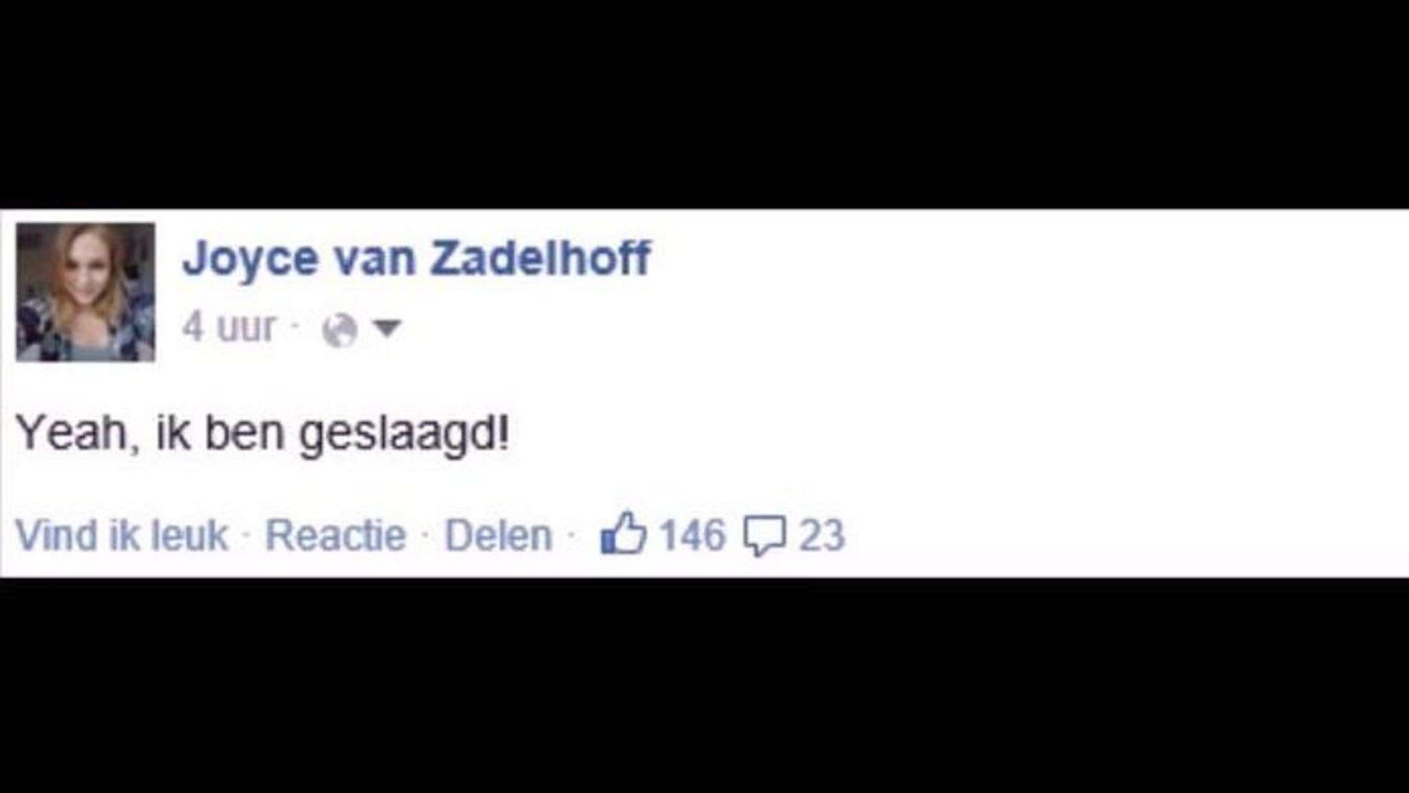 Hey Joyce, gefeliciteerd met je experiment! | NOS