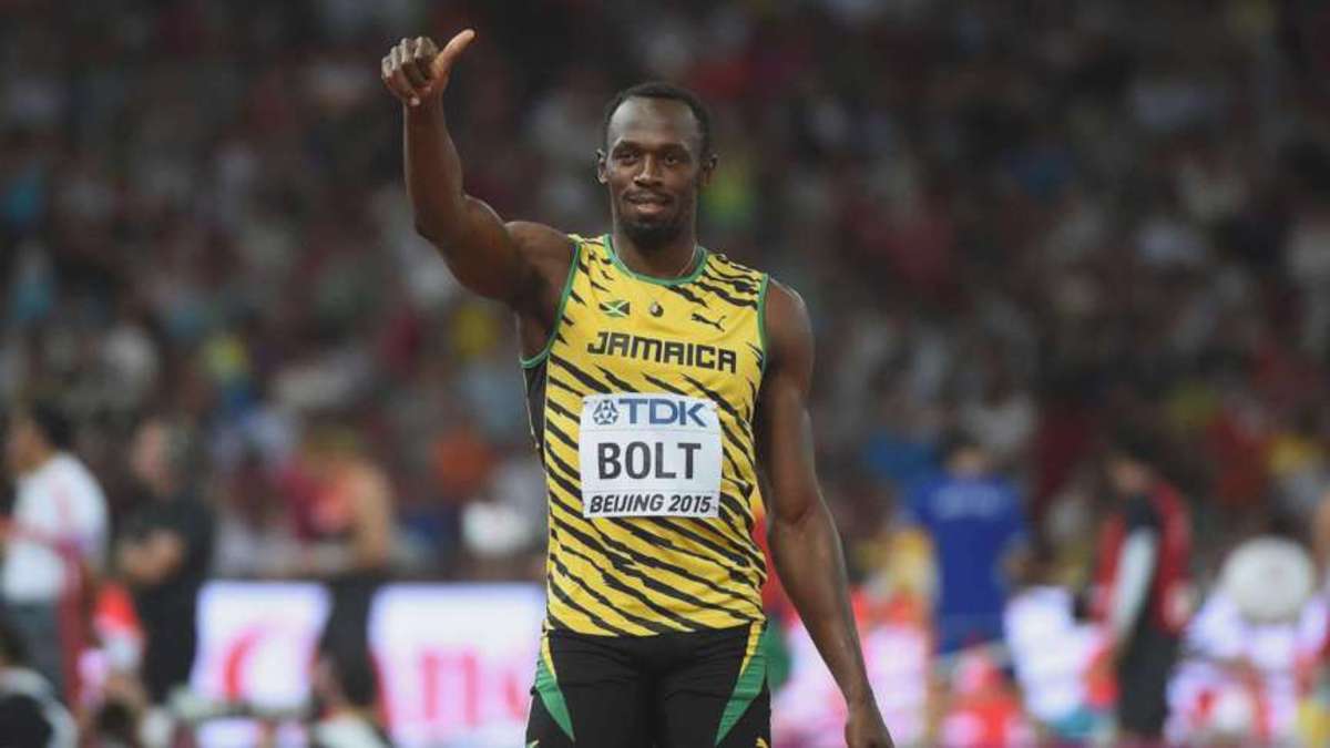 Sprinter Usain Bolt wereldkampioen