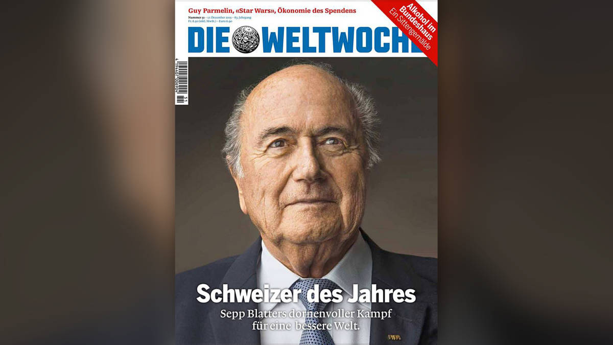 Zwitsers tijdschrift roept Blatter uit tot Zwitser van het Jaar