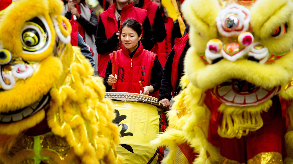 Chinezen vieren oud en nieuw