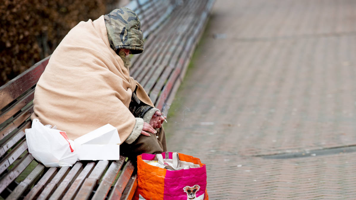 Veel meer daklozen in Nederland