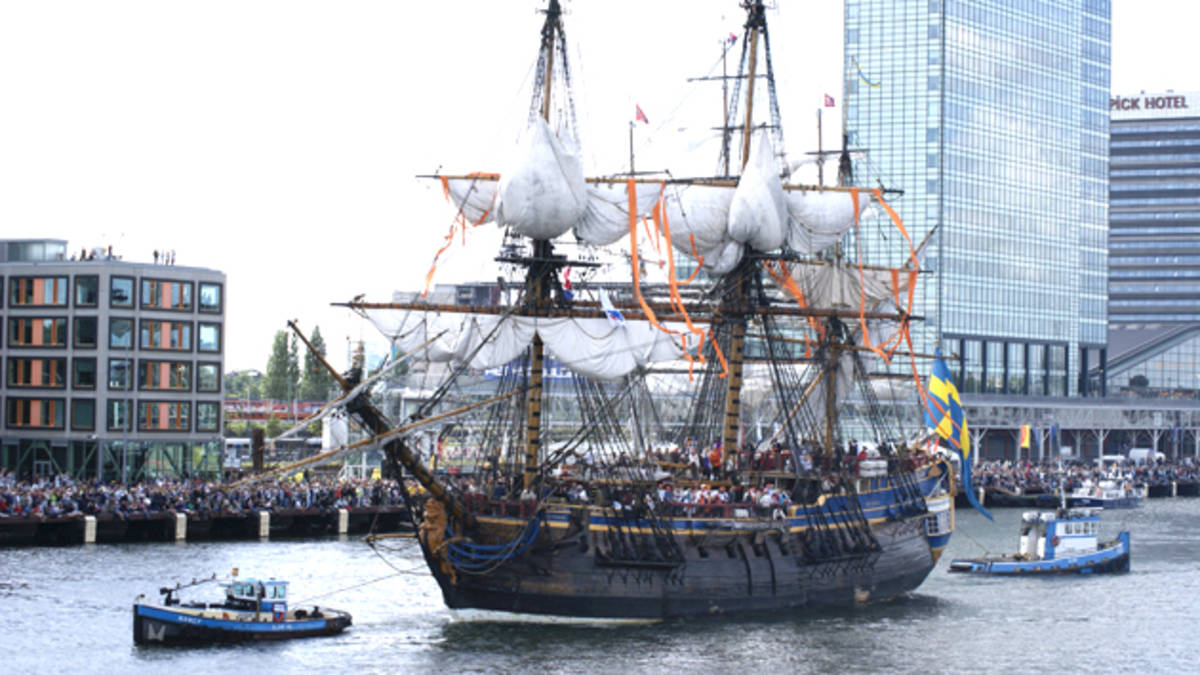 Tallship kopen? Het Zweedse zeilschip Götheborg staat te koop