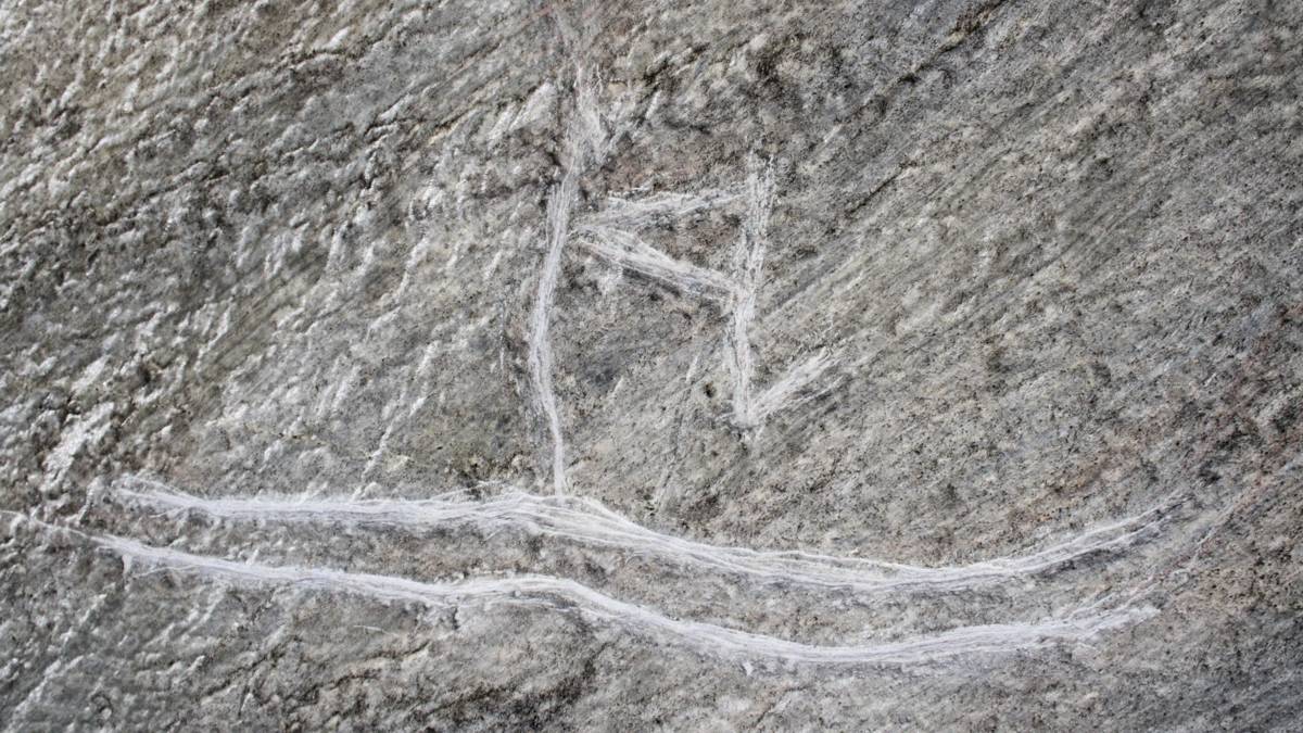 5000 jaar oude rotstekening vernield in Noorwegen