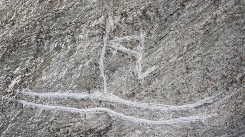 5000 jaar oude rotstekening vernield in Noorwegen