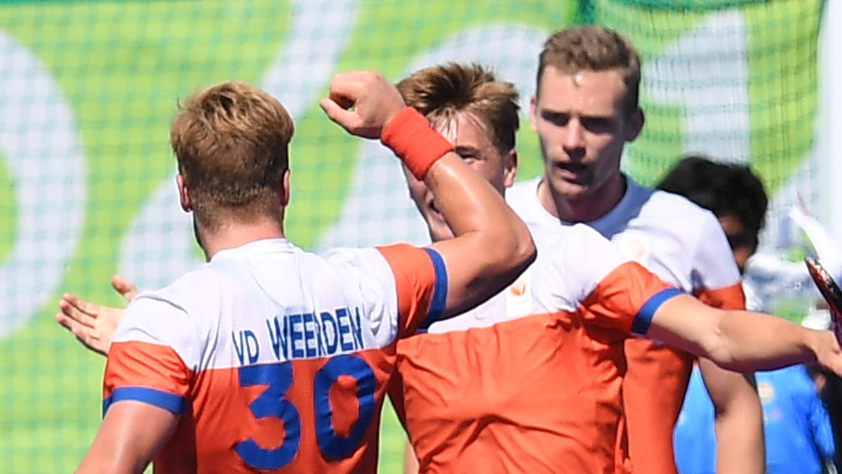 Oranje hockeymannen moeizaam langs India