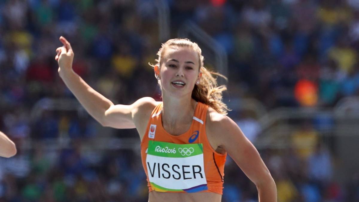 Visser strandt in series 100 meter horden