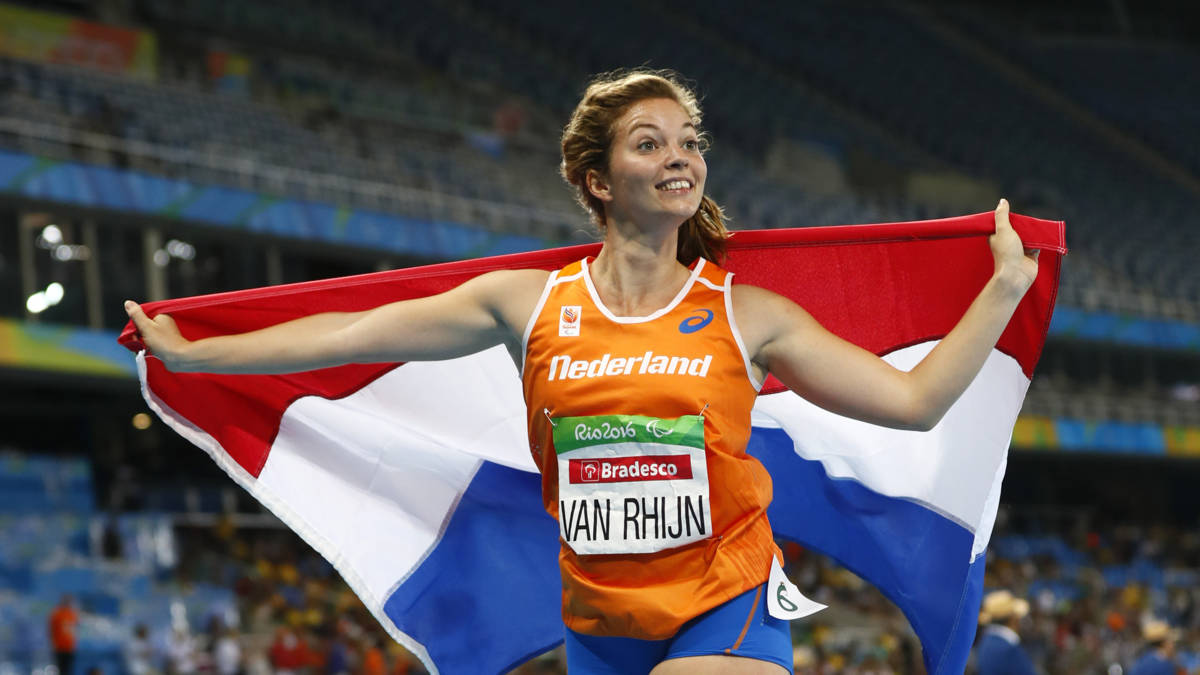 Ook goud voor Van Rhijn op 100 meter