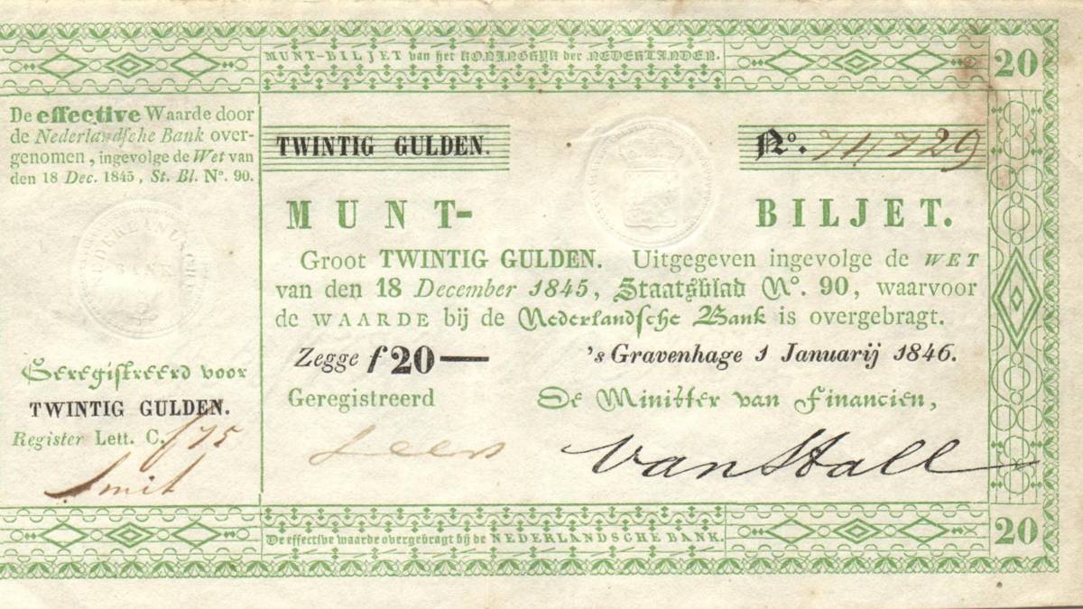 Ook recordopbrengst voor oud gulden-bankbiljet
