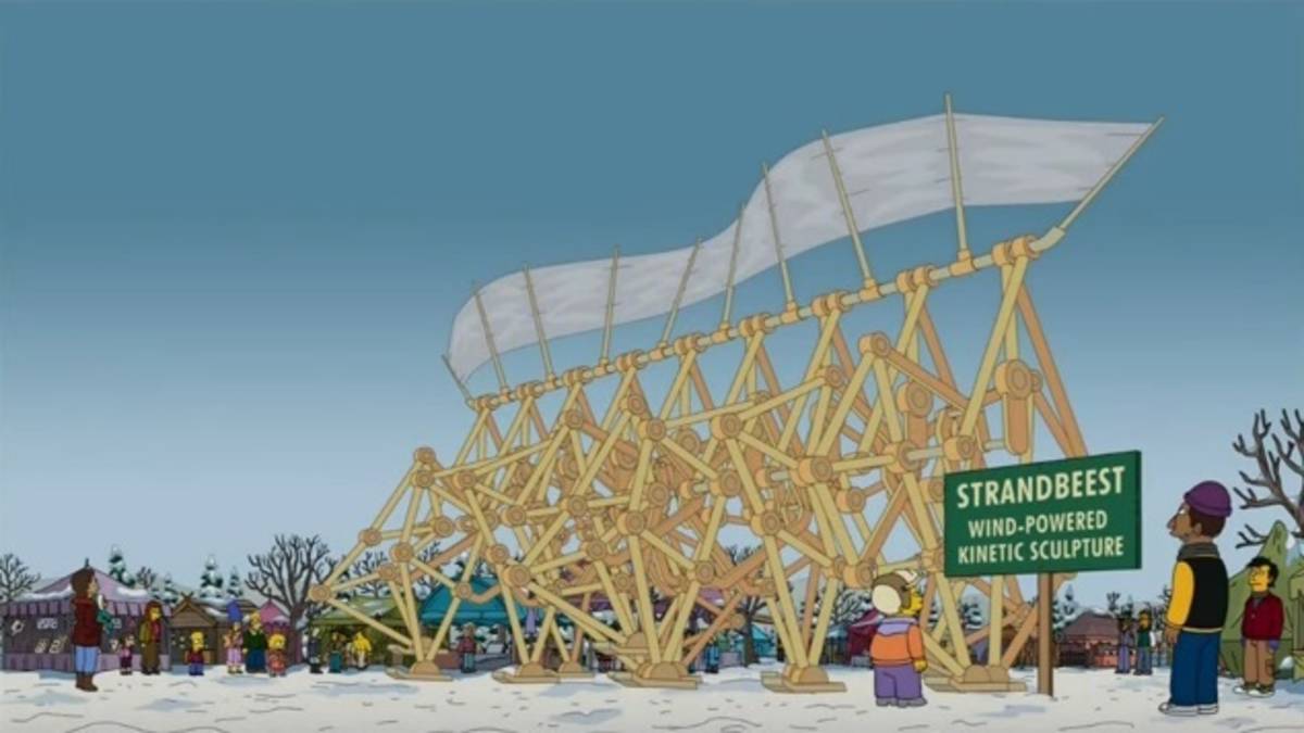 Haags strandbeest te zien in tekenfilmserie The Simpsons