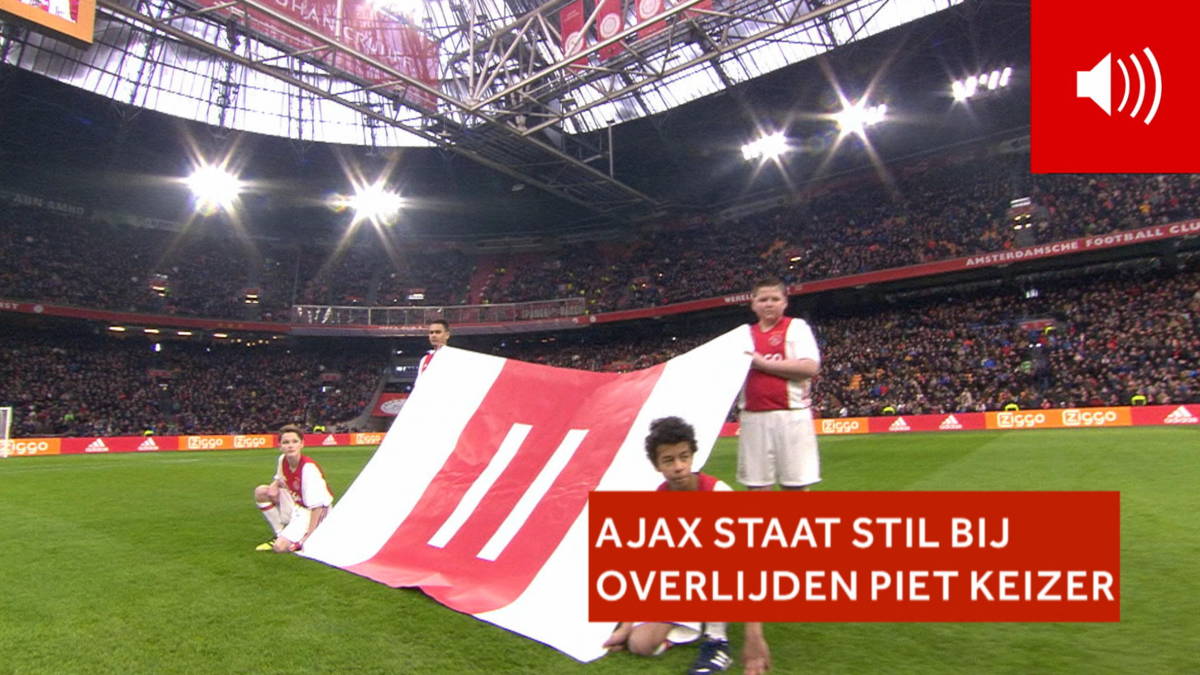 Ajax eert Piet Keizer in de Arena