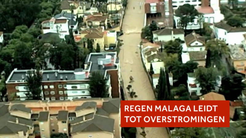 Noodweer veroorzaakt grote schade in Malaga