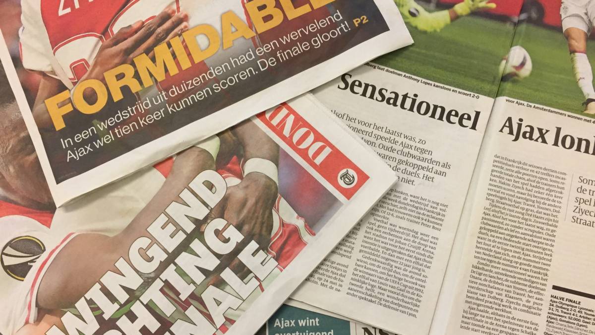 Nederlandse kranten vol lof over Ajax