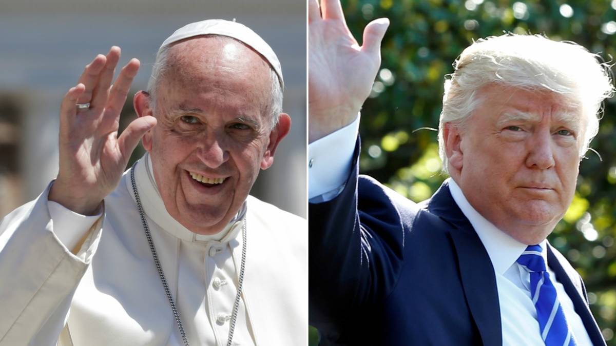 Paus Franciscus en president Trump: confrontatie tussen twee uitersten