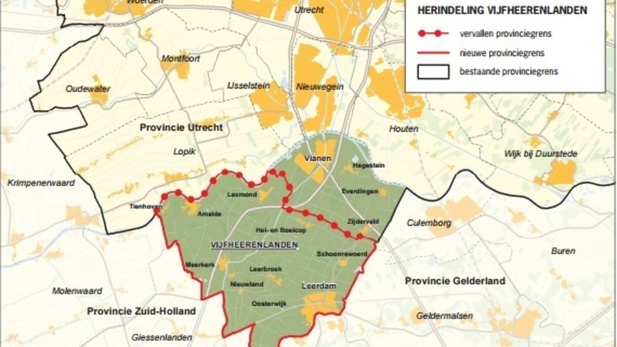 Krijgt Utrecht óf Zuid-Holland er een stukje provincie bij? | NOS