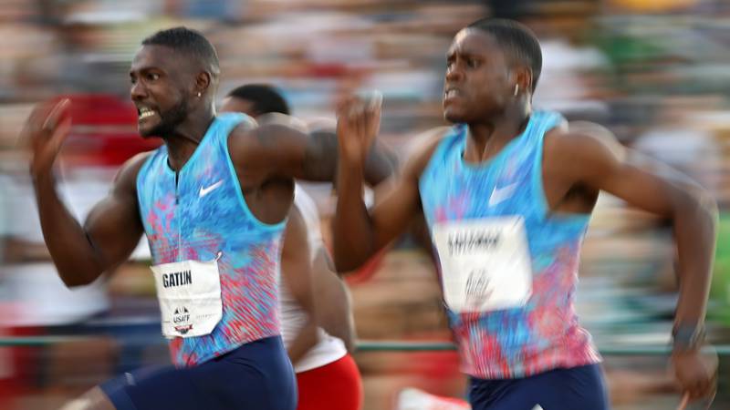 Thompson razendsnel bij trials, Gatlin verheugt zich op Bolt