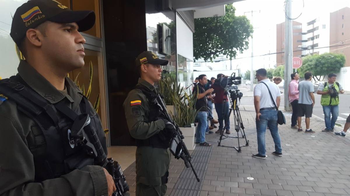 Bolt en Follender aangekomen in Cúcuta