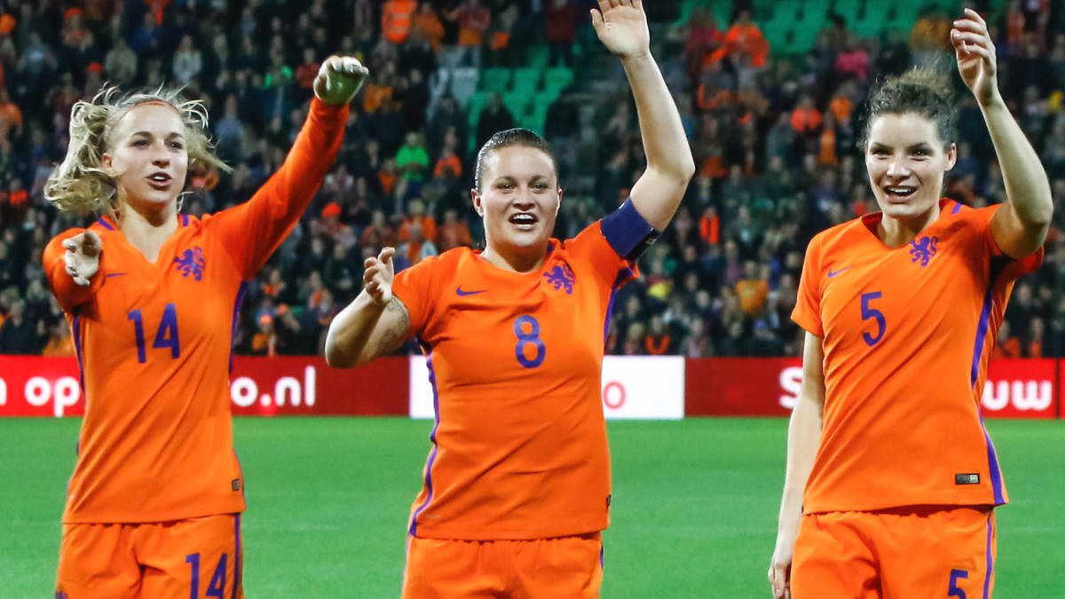 Voetbalvrouwen winnen van Noorwegen