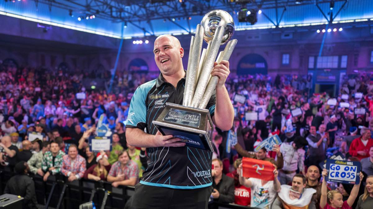 Rob Cross doet voor het eerst mee en wint het WK darts