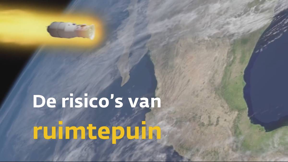 De gevaren van het puin in een baan om de aarde