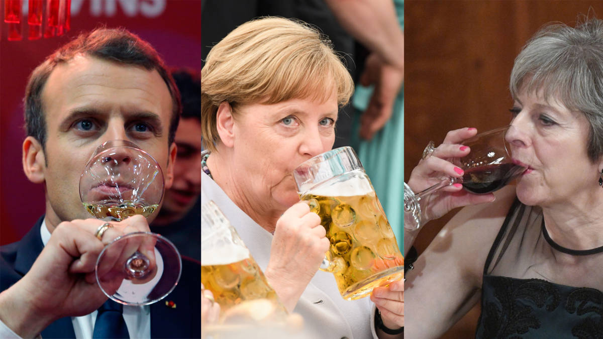 Helemaal geen vin, schnapps of pintje is gezonder, hoe reageert Europa?