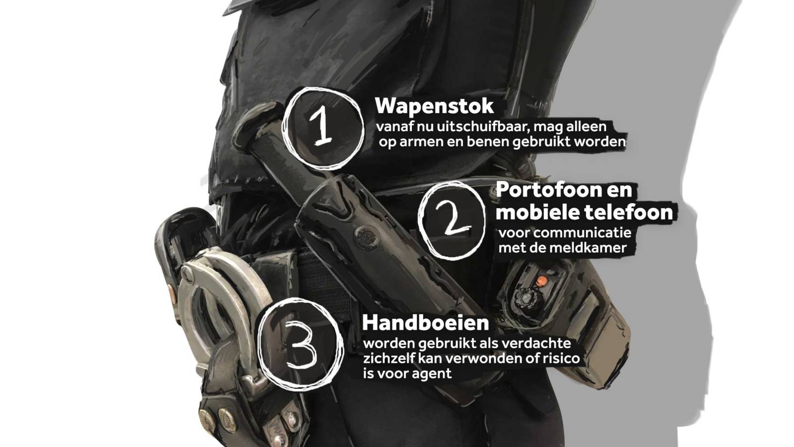 Nieuwe wapenstok voor politie: elf centimeter langer, groot verschil | NOS