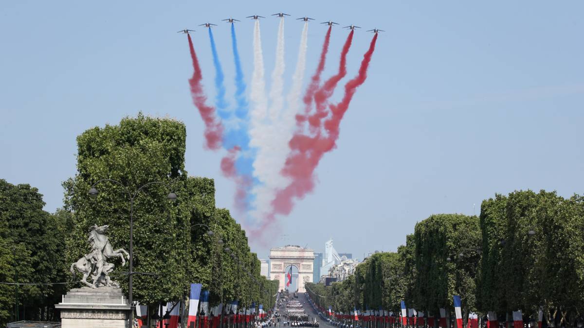 Bloopers tijdens Franse nationale feestdag