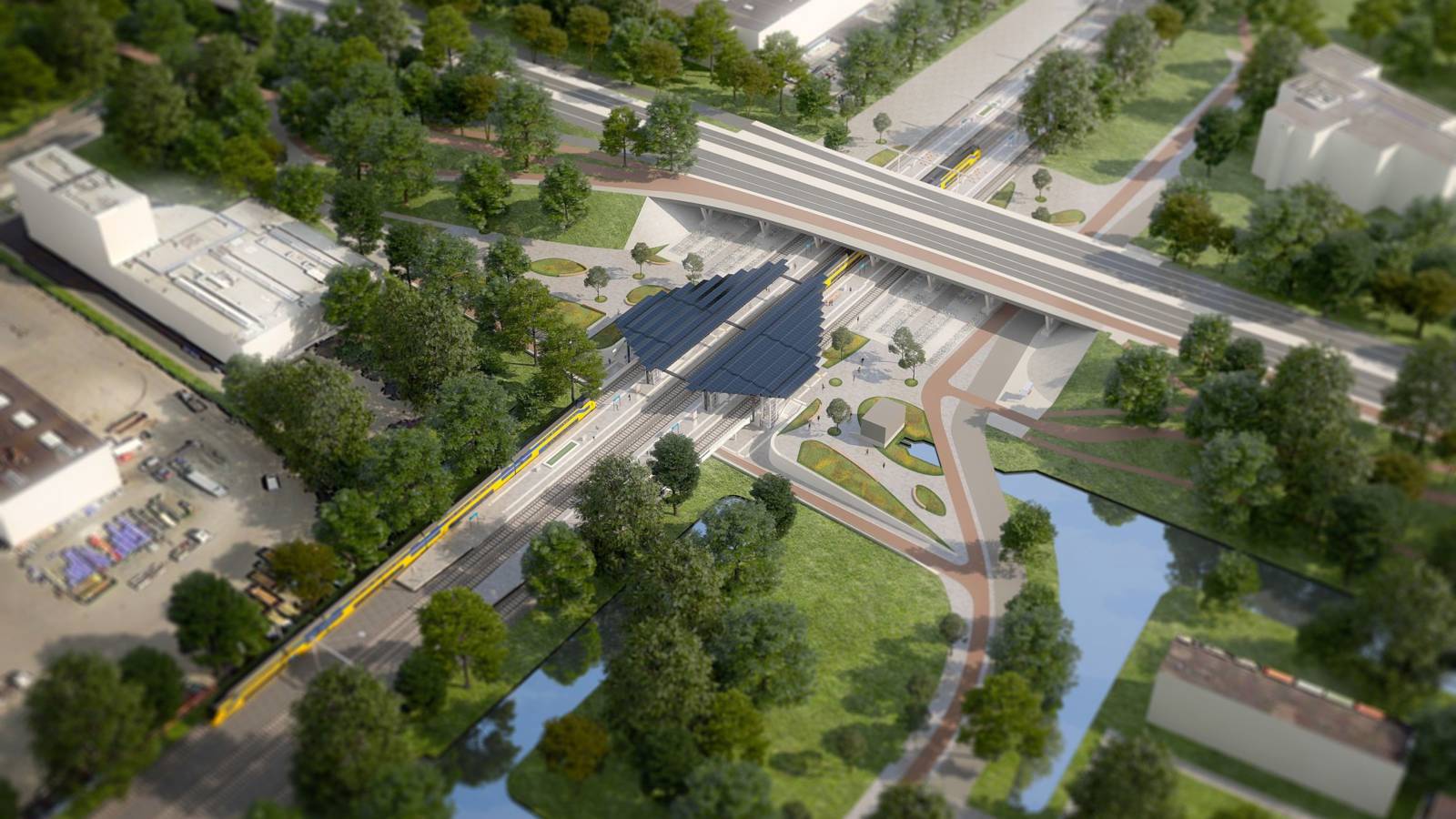 Delft Zuid wordt het eerste klimaatneutrale station van Nederland | NOS