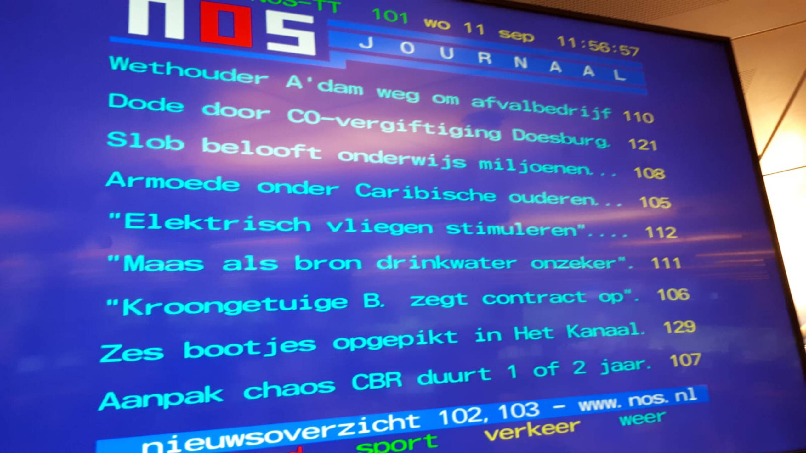 Nos.nl Teletekst 101
