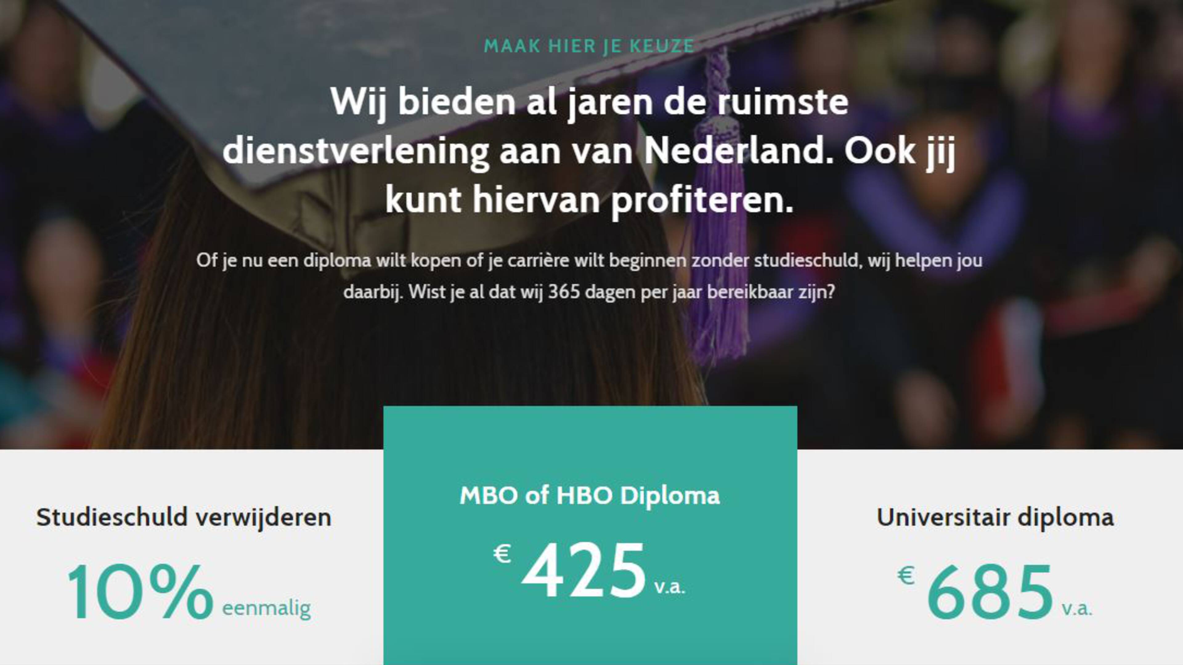 DUO doet aangifte tegen website die 'studieschuld laat verdwijnen' | NOS